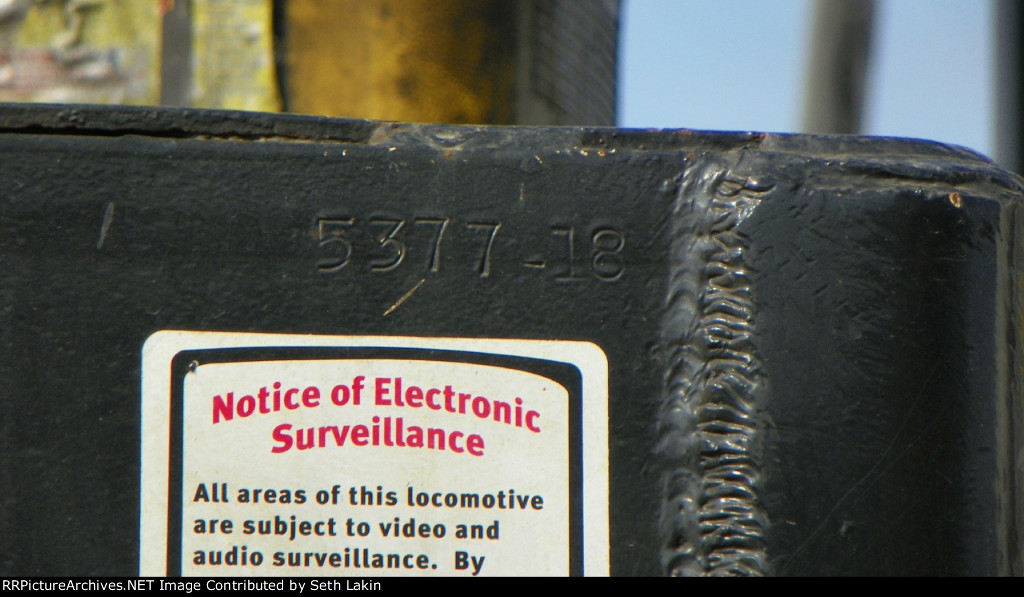 RSSX 3429 Frame Number